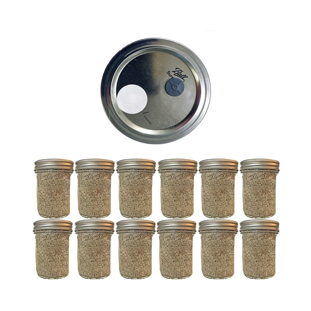 12 BRF Jars Organic With Injection Port & Filter - Etsy