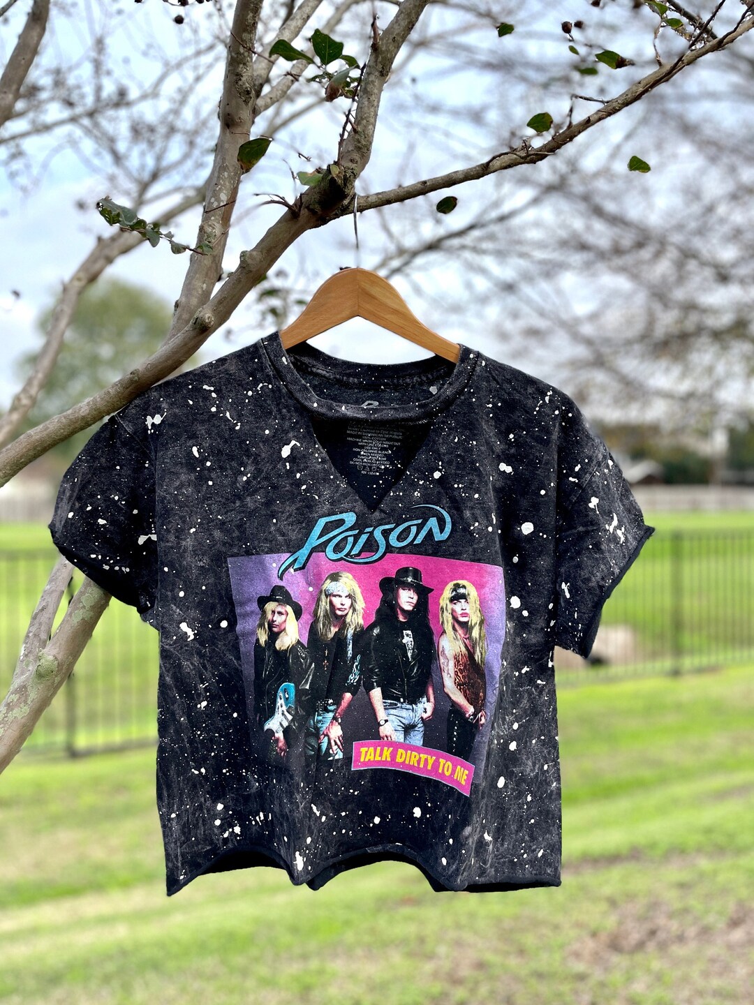 Poison Vintage T Shirt Medium Band Tee - Distressed Tee - Concert ...