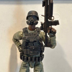 40mm Grenade Belt GI Joe Classified 1/12 Scale Head Unpainted Modern ...