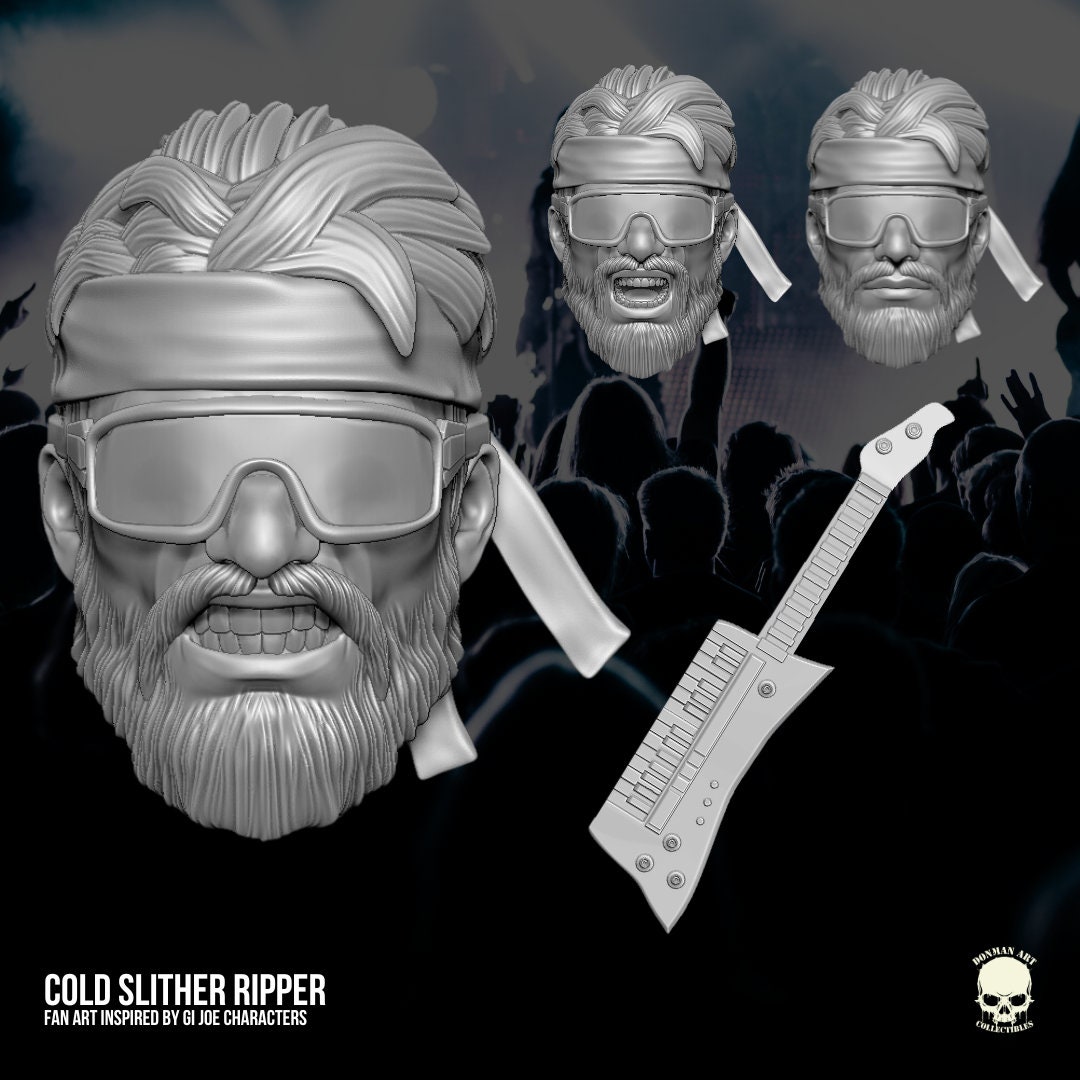 Cold Slither Ripper Kit Dreadnok GI Joe Classified 1/12 Scale Head ...