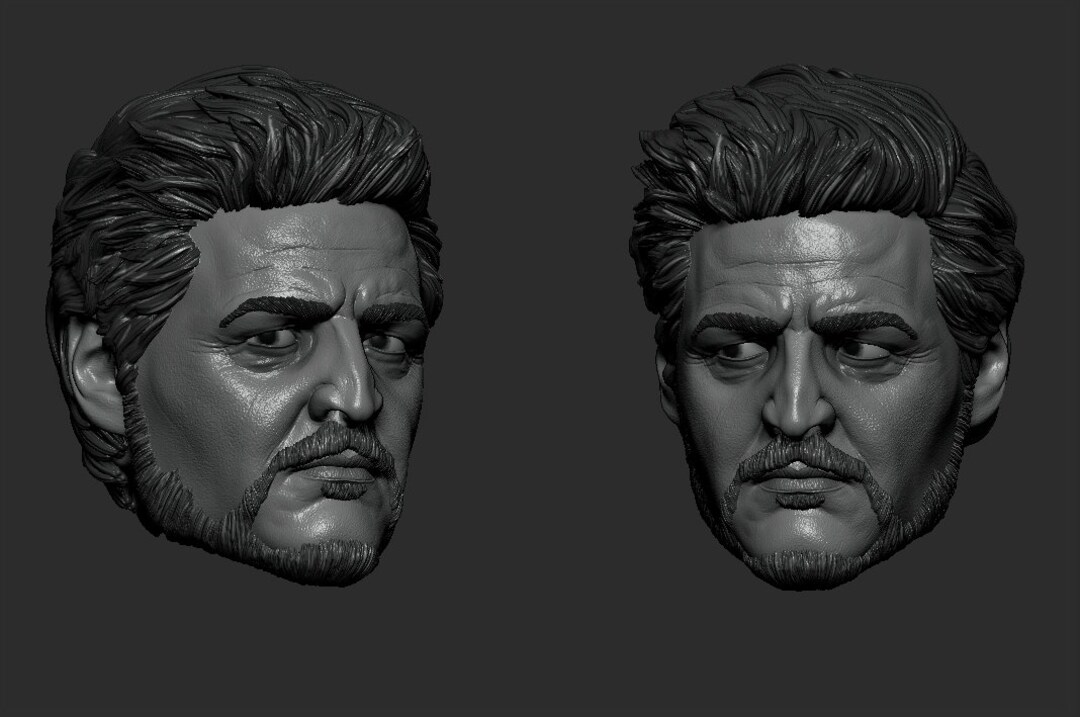 Joel Miller Head Sculpt GI Joe Classified 1/12 Scale Head Unpainted 1: ...