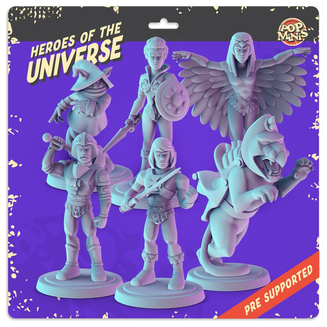 Heros of the Universe 34mm Table Top Mini's He-man, Orko MOTU - Etsy