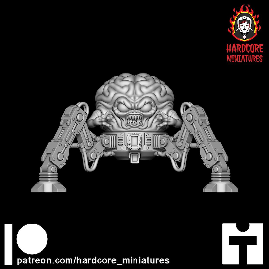 Doom Arachnobrain Standing 32mm Dnd Miniature Doom Video Game ...