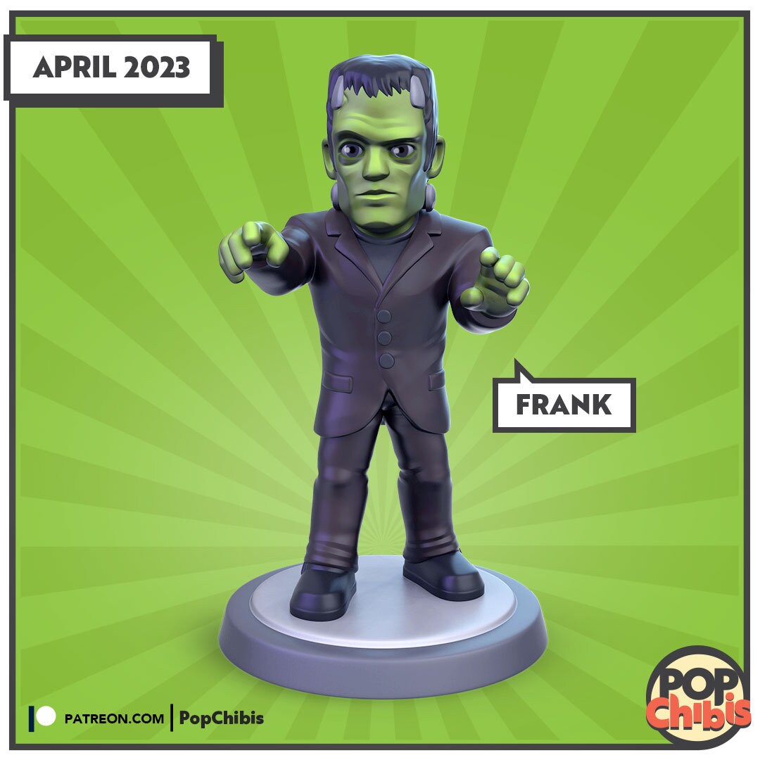 Frankenstein Chibi monster Miniature Heroes & Beasts Classic Movie ...
