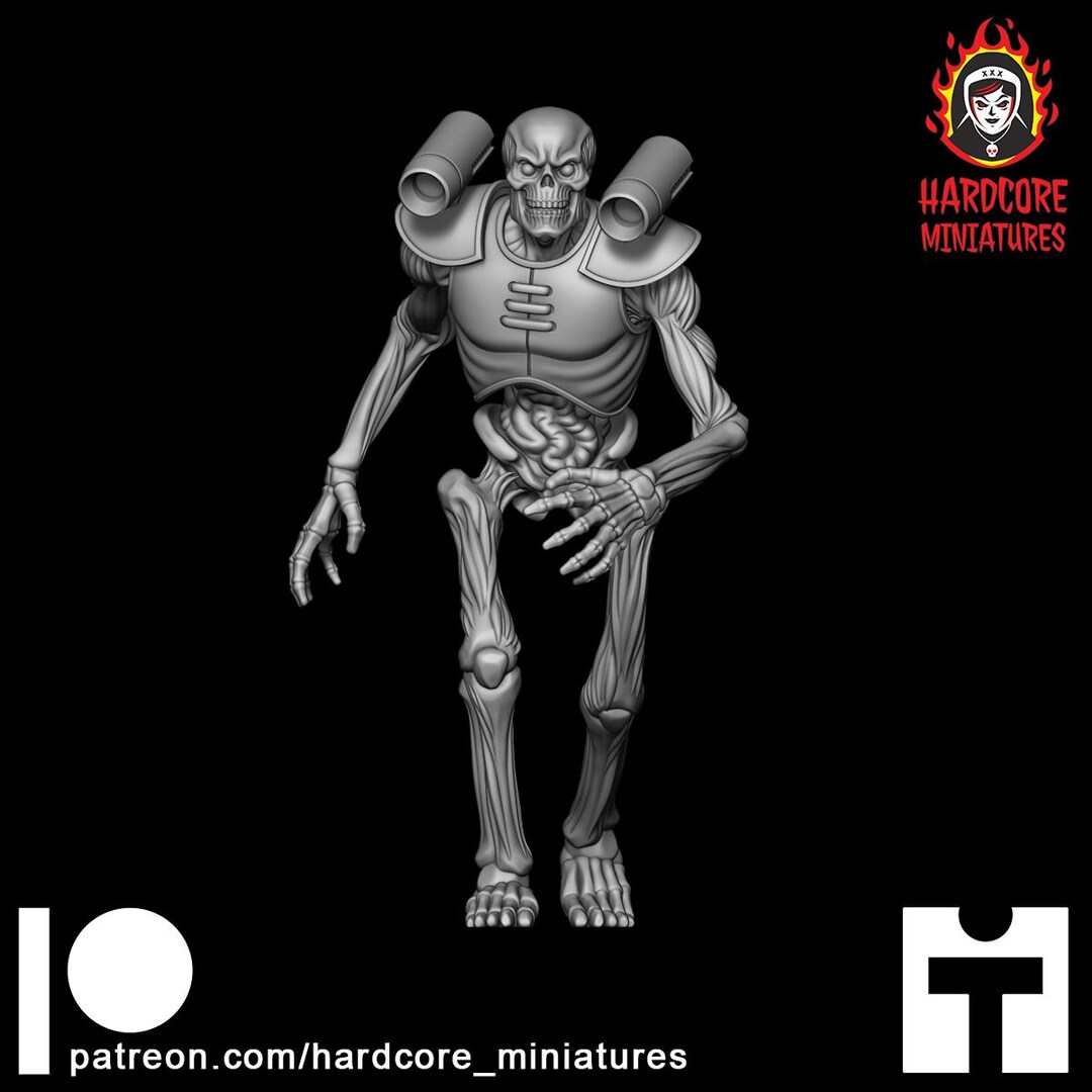 Doom Hell Skeleton Walking 32mm Dnd Miniature Doom Video Game the ...