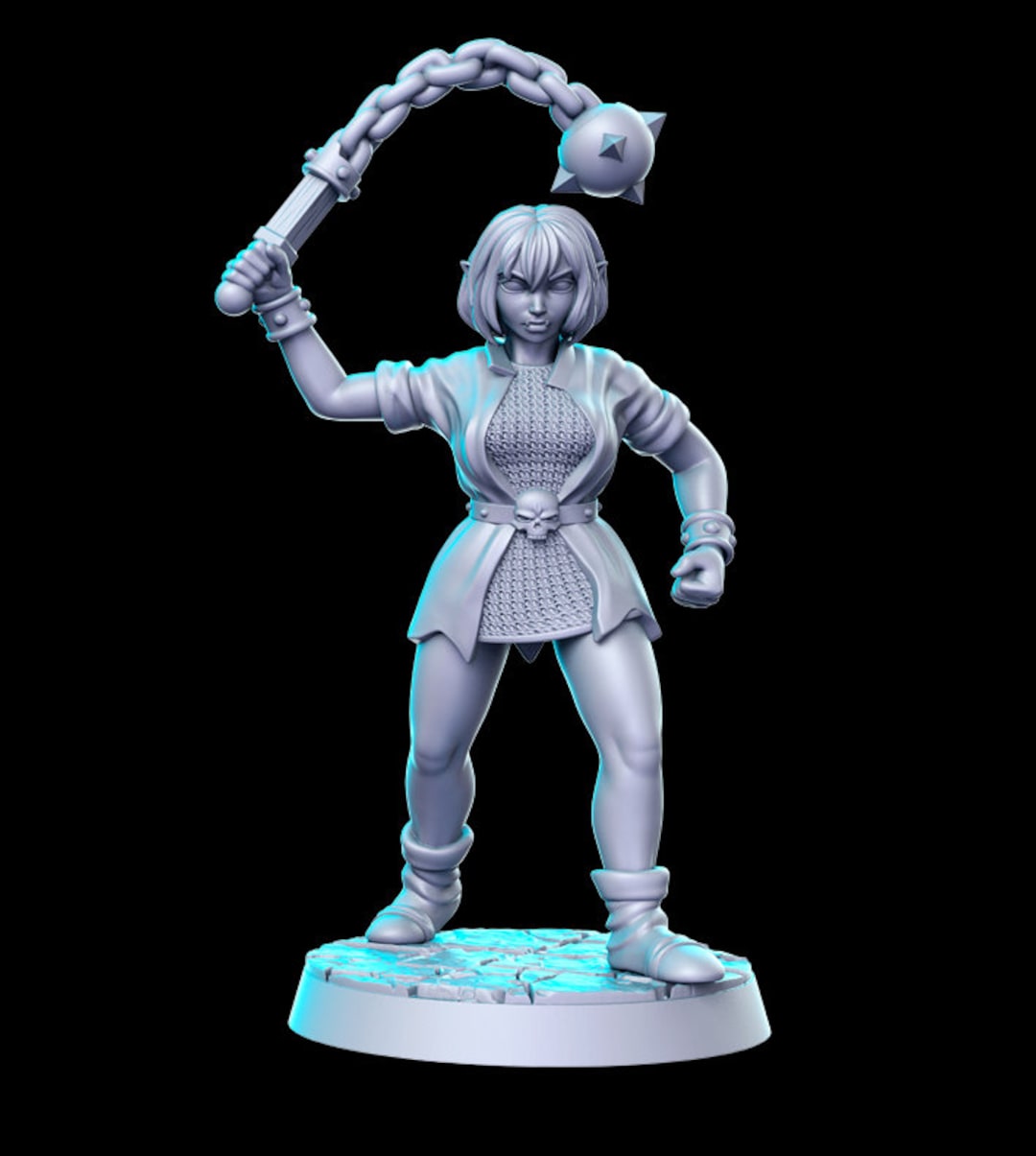 Heroquest Female Orc 2 Styles - Miniatures Unpainted 32mm Dungeons and ...