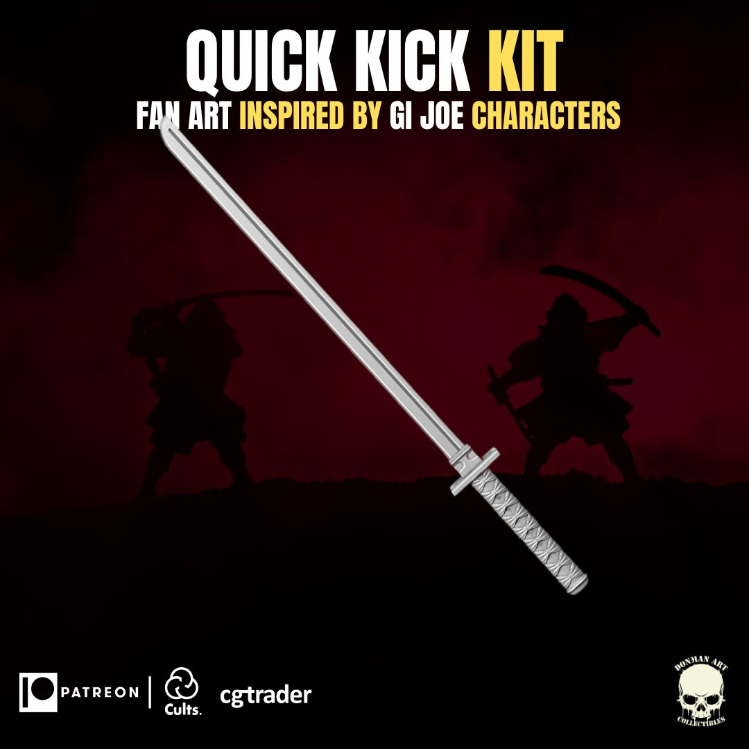 GI Joe Quick Kick kit, head sculpt and weapons GI Joe Classified 1/12 ...