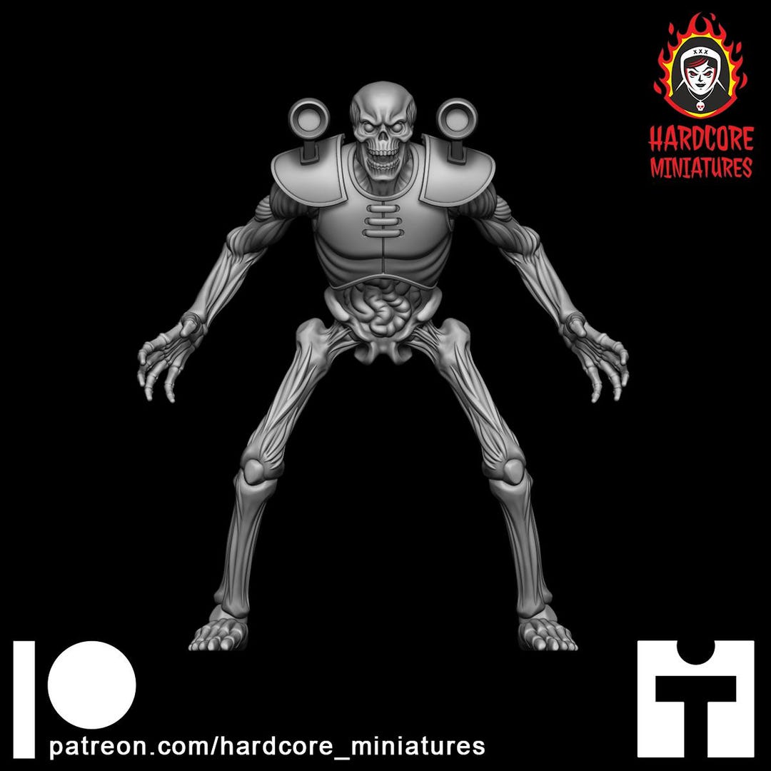 Doom Hell Skeleton Firing 32mm Dnd Miniature Doom Video Game the ...