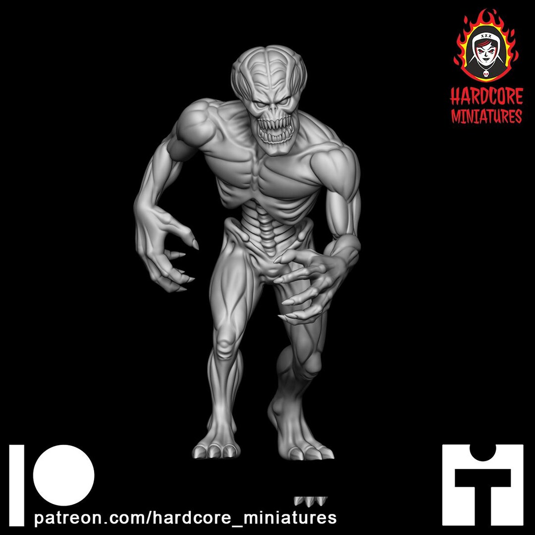 Walking Archdemon Modular 32mm Dnd Miniature Martian Trooper Video Game ...
