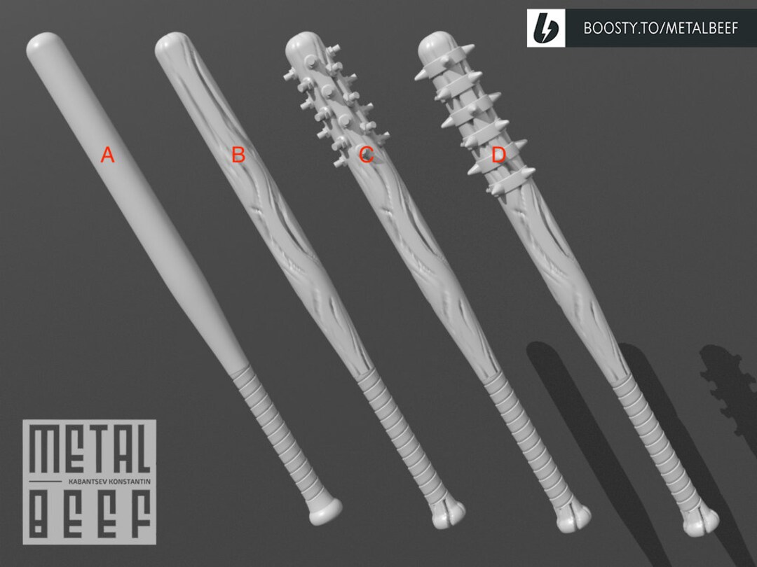 1/12 Baseball Bat, Spiked Bat 1:12 Scale Toy Accessory GI Joe ...