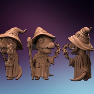 Heroquest Dilophosaurus Dino Wizard - Miniatures Unpainted 28/32mm ...