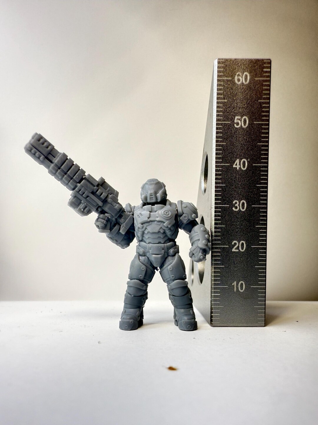 Demon Crusher Doomguy 32mm Dnd Miniature Martian Trooper Doom Video ...