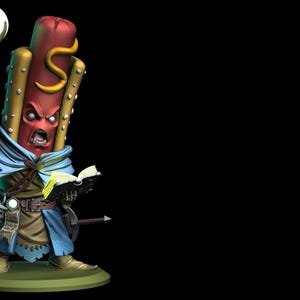 Hot Dog Necromancer--food Fight! Tabletop Gaming Dnd 32mm | 75MM - Etsy