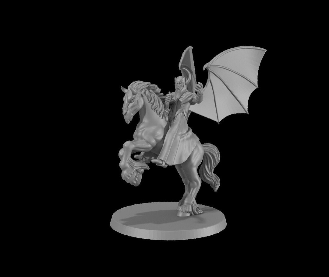 Venger Riding Nightmare Villain Dnd Cartoon Show Miniatures Unpainted ...
