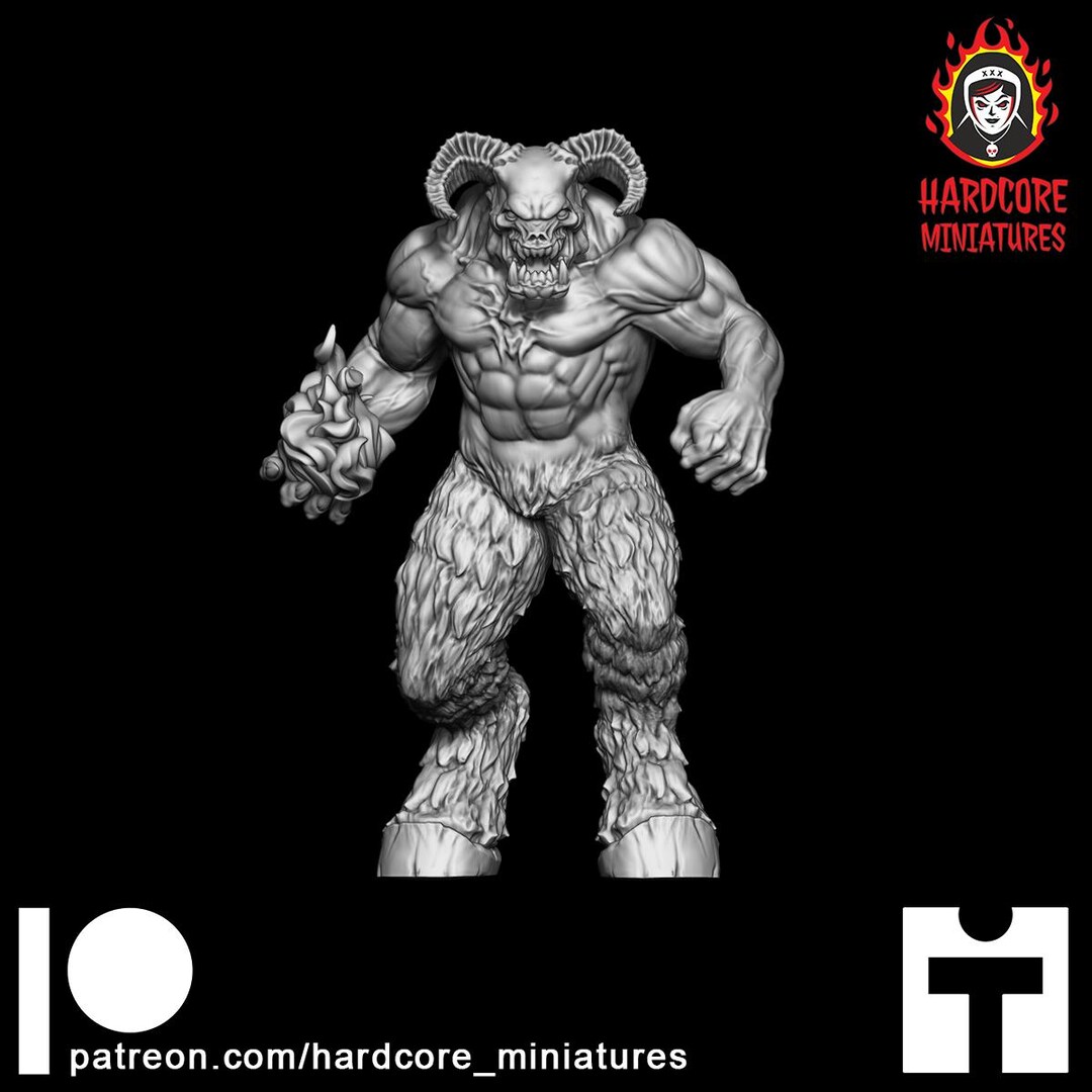 Doom Standing Hell Lord 32mm Dnd Miniature Doom Video Game Dark Lord - Etsy
