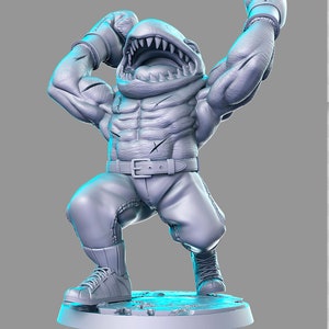 Street Sharks - Resin Miniature for Tabletop Games Dnd, Dungeons and ...