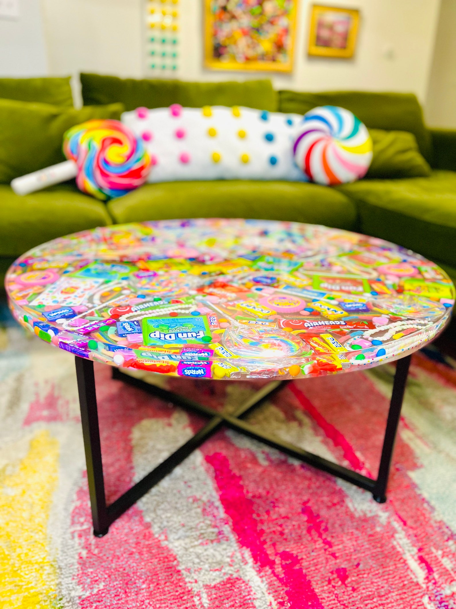 The Original Round Candy Coffee Table copyrighted - Etsy