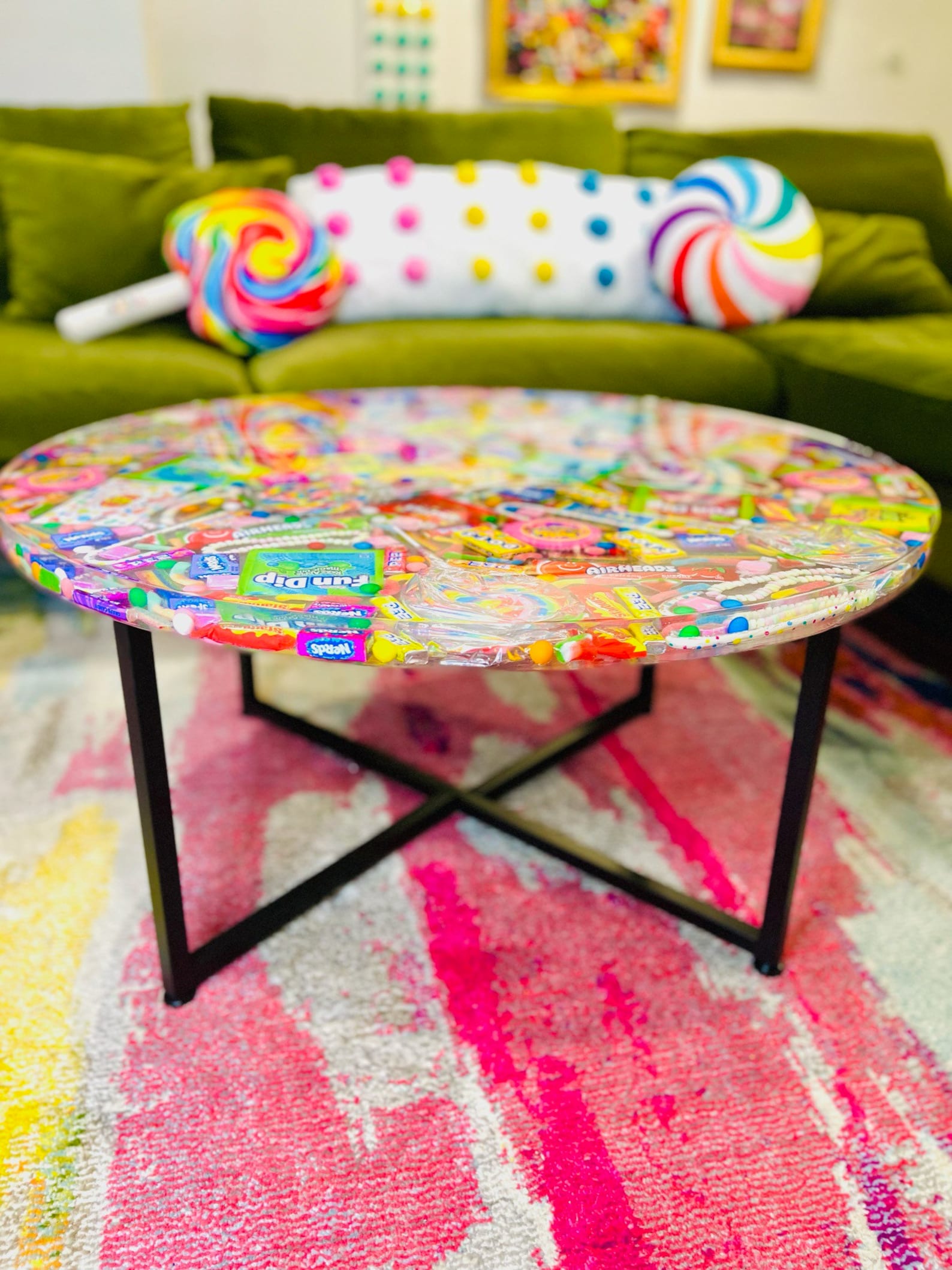 The Original Round Candy Coffee Table copyrighted - Etsy