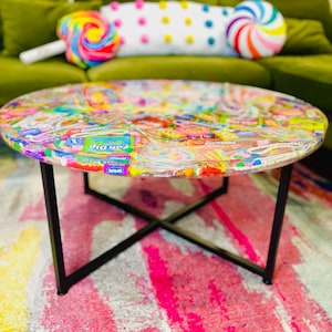 The Original Round Candy Coffee Table (copyrighted) - Etsy
