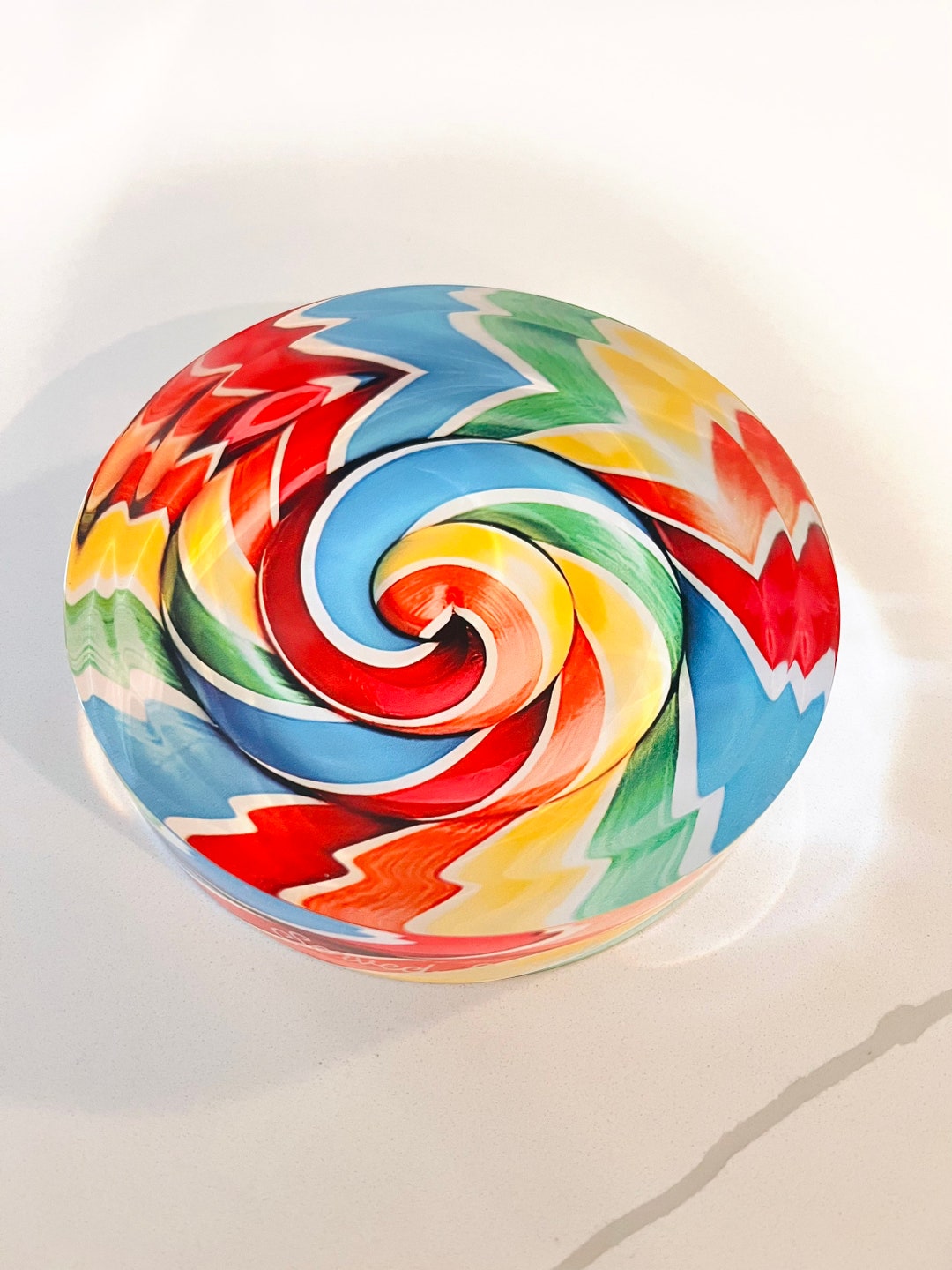 Acrylic Bowl Candy Dish Bowl- Lollipop Swirl - Etsy