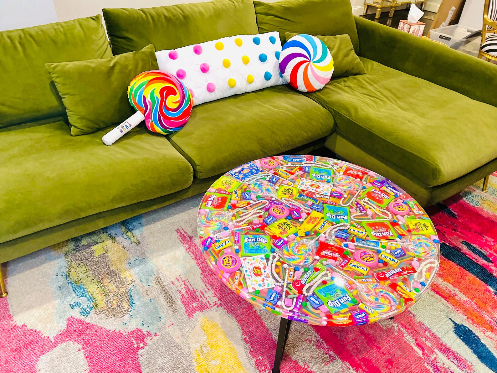 The Original Round Candy Coffee Table copyrighted - Etsy