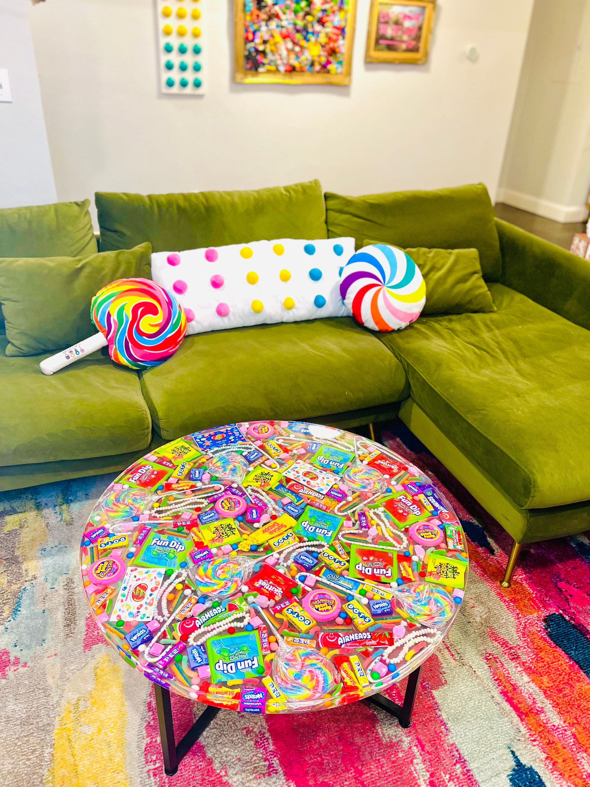 The Original Round Candy Coffee Table copyrighted - Etsy