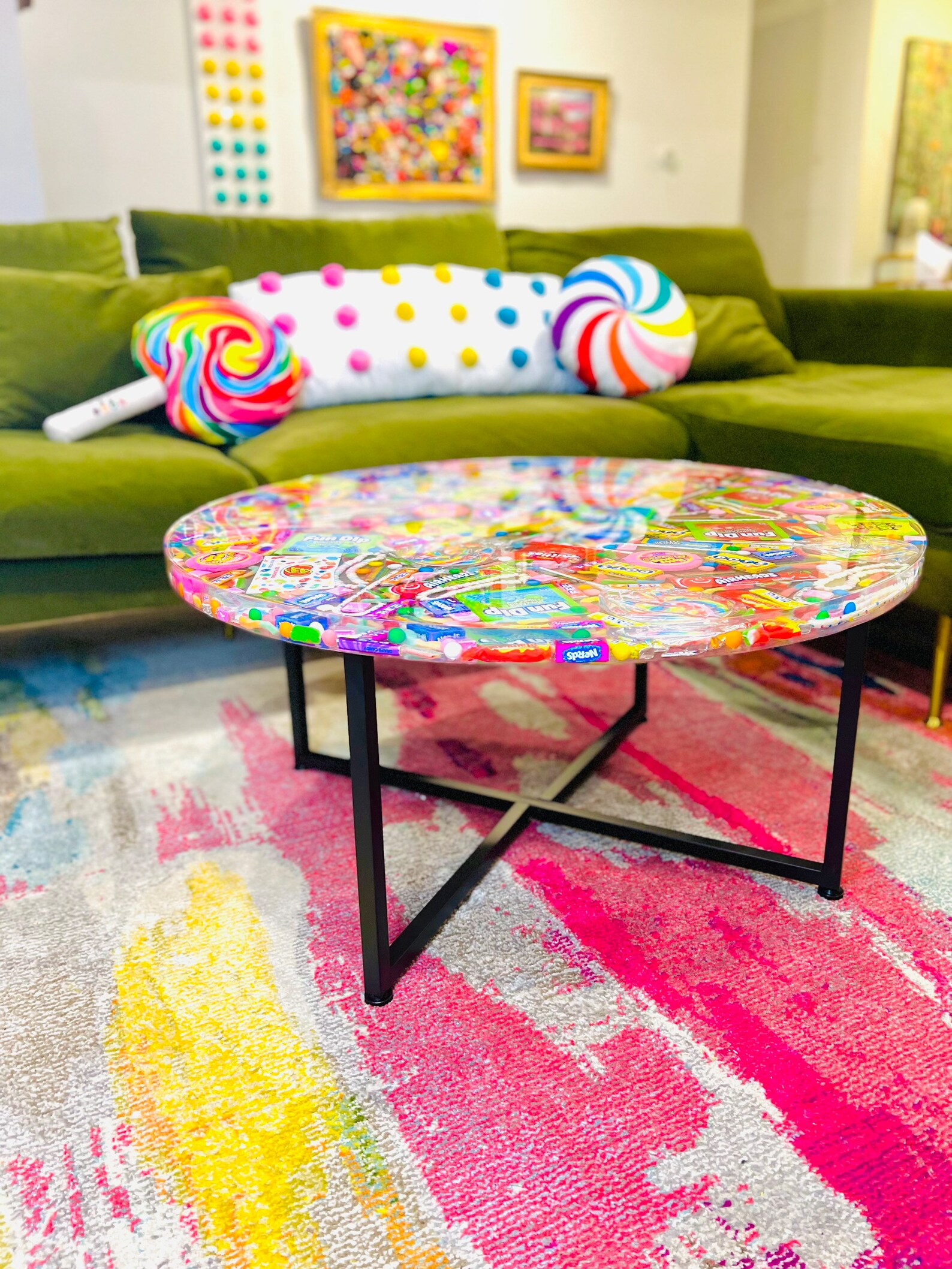The Original Round Candy Coffee Table copyrighted - Etsy