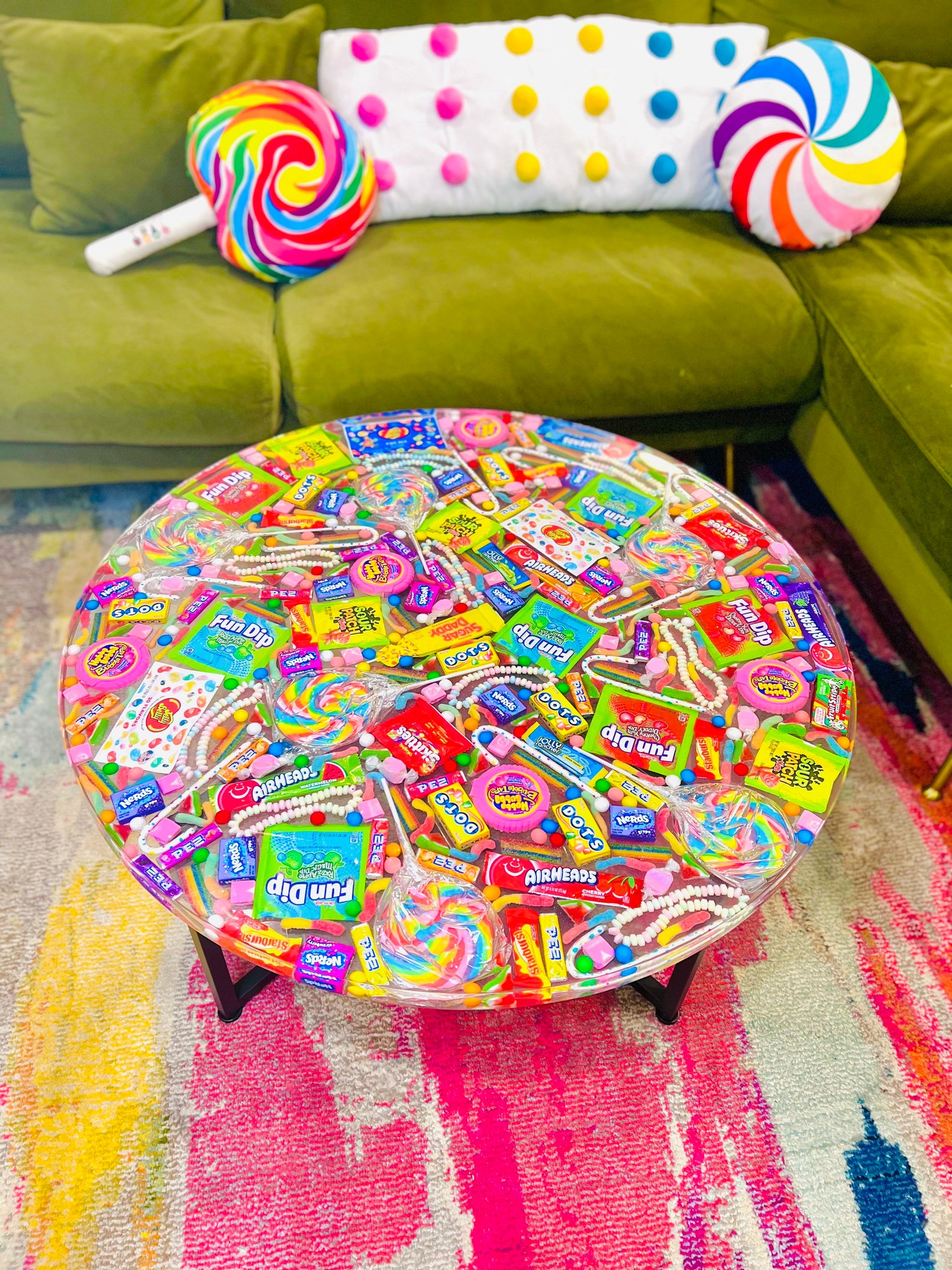 The Original Round Candy Coffee Table copyrighted - Etsy