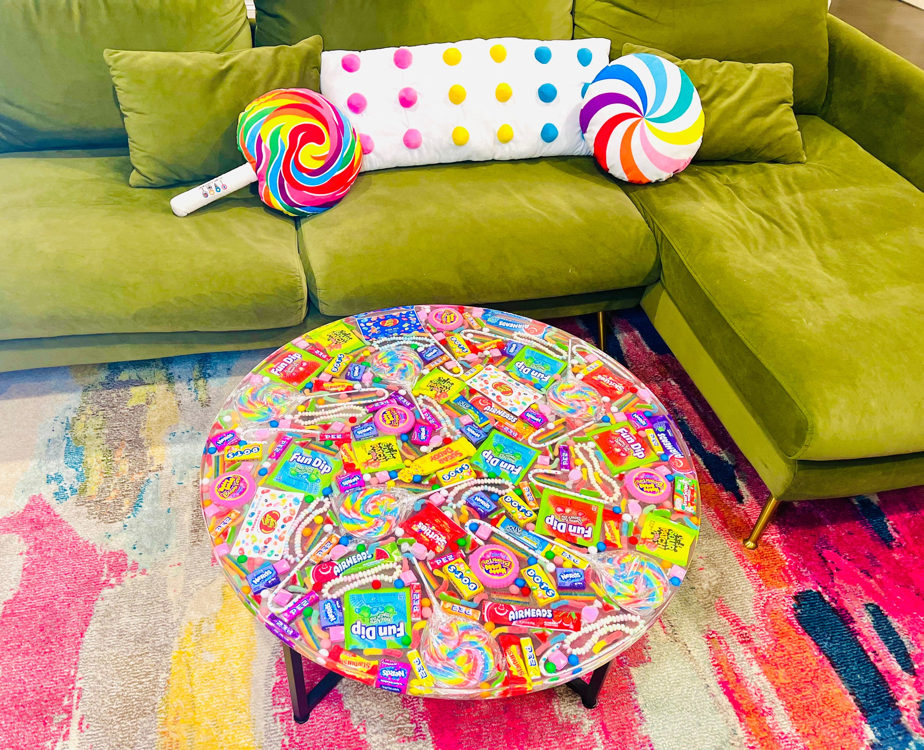 The Original Round Candy Coffee Table copyrighted - Etsy