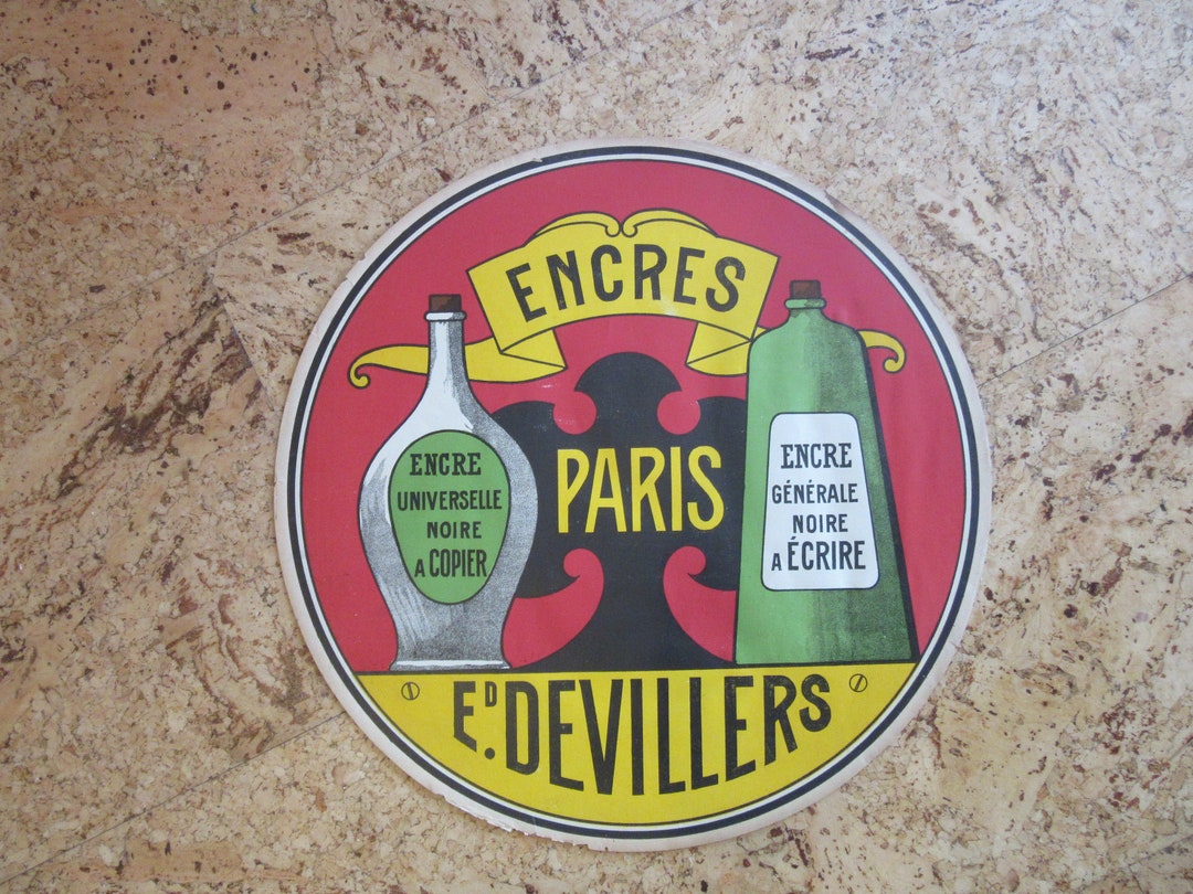 Genuine French Ink Advertising Art Print - RARE Find/french Ink ...