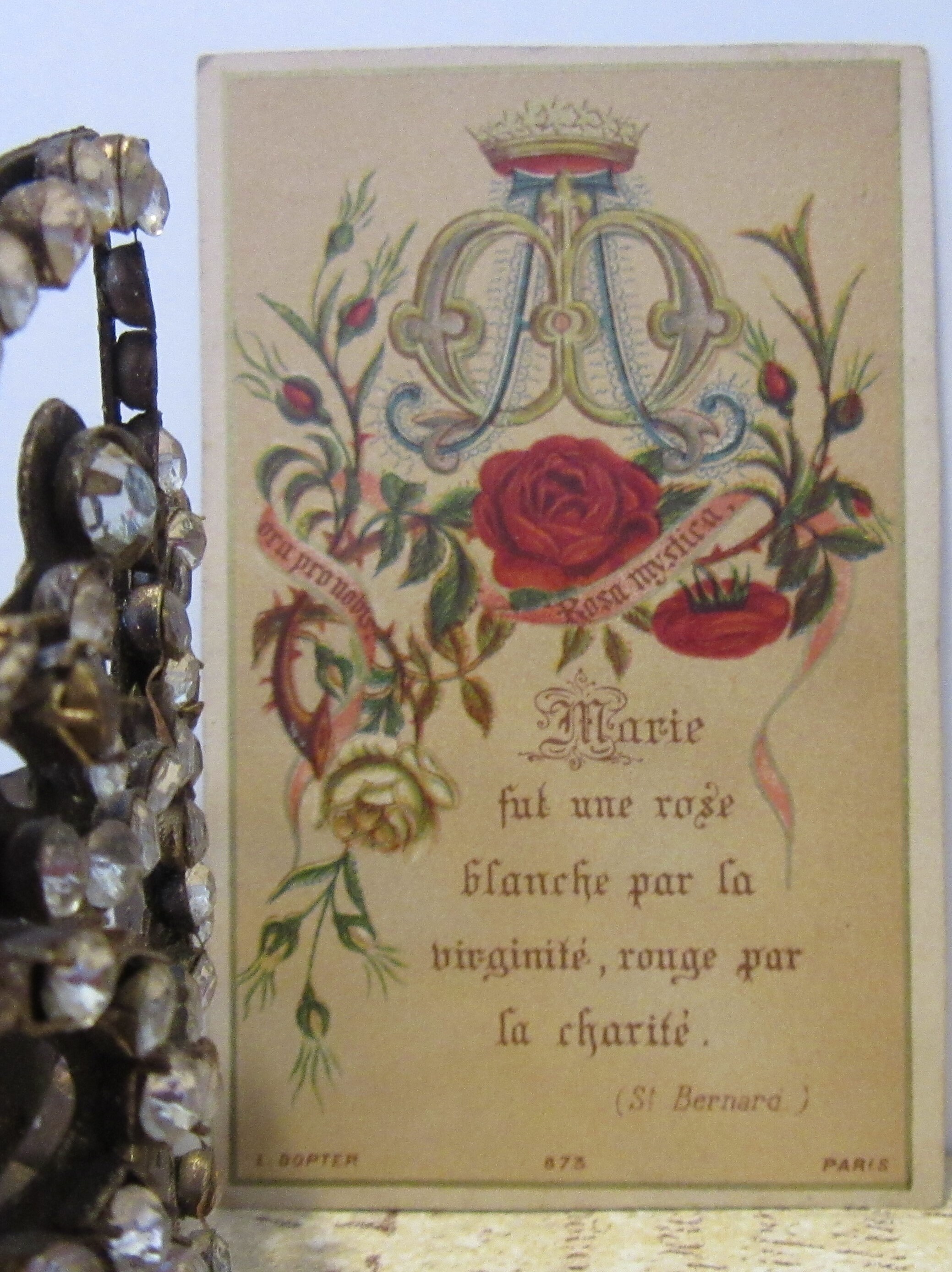 Beautiful Religious Relic Card/catholic Relic/antique - Etsy