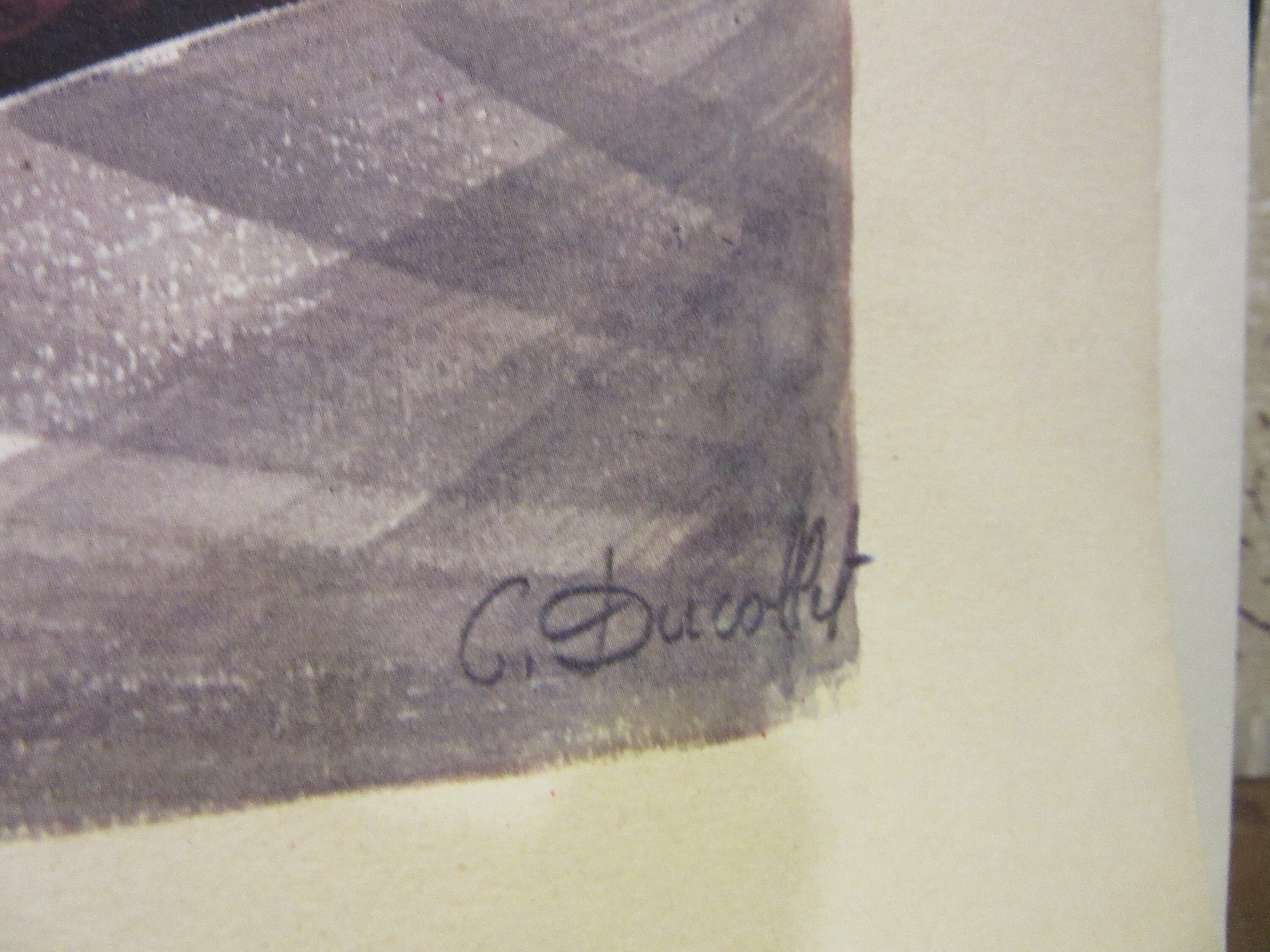 Mid-century Unframed Art, Claude Ducollet Lithograph, paris notre Dame ...