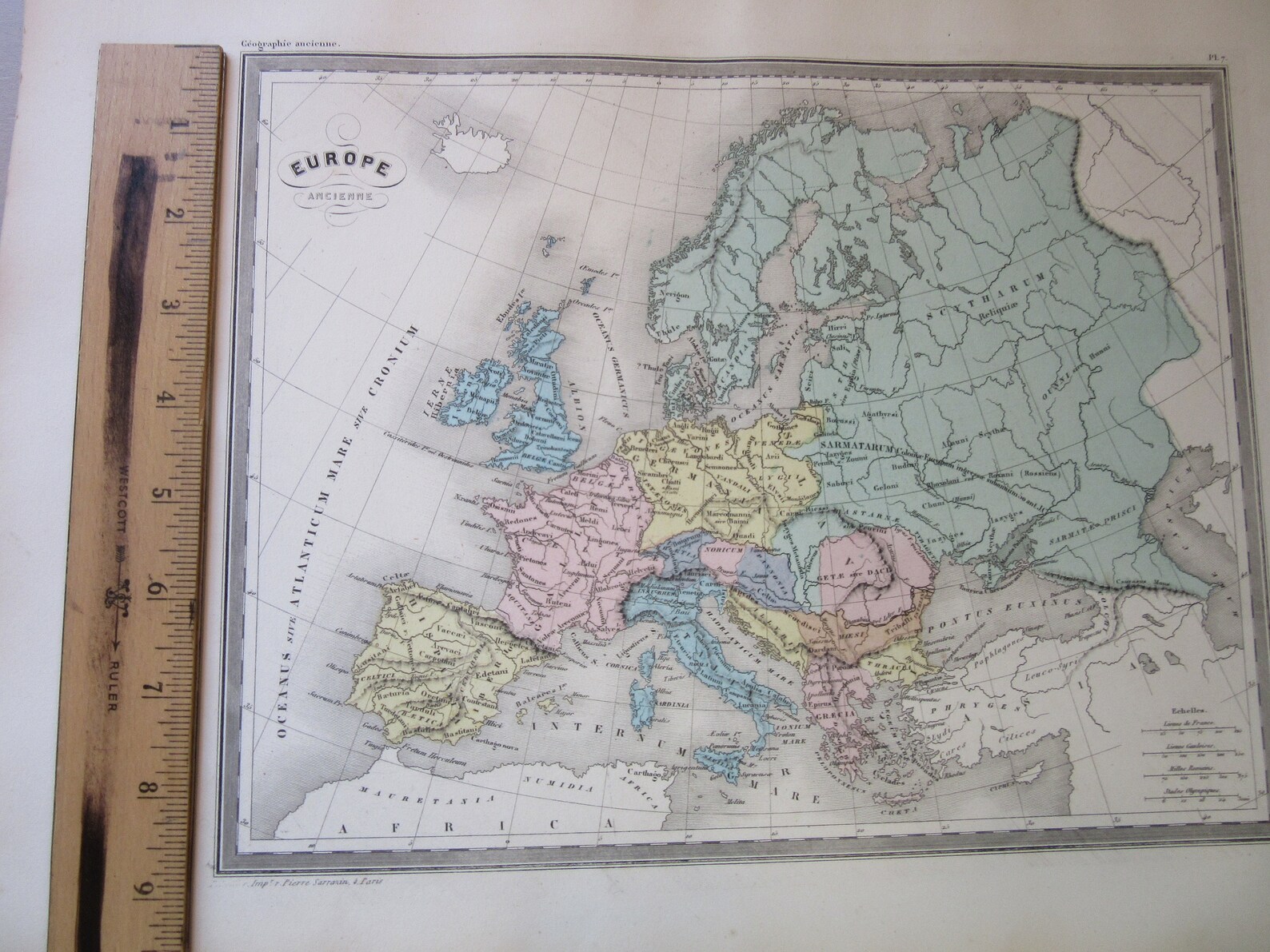 Old Vintage French Map of Europe for Art/cartography/map - Etsy