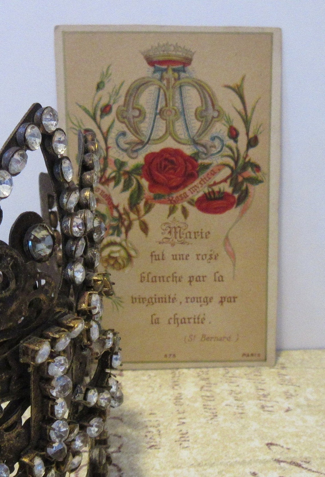 Beautiful Religious Relic Card/catholic Relic/antique - Etsy