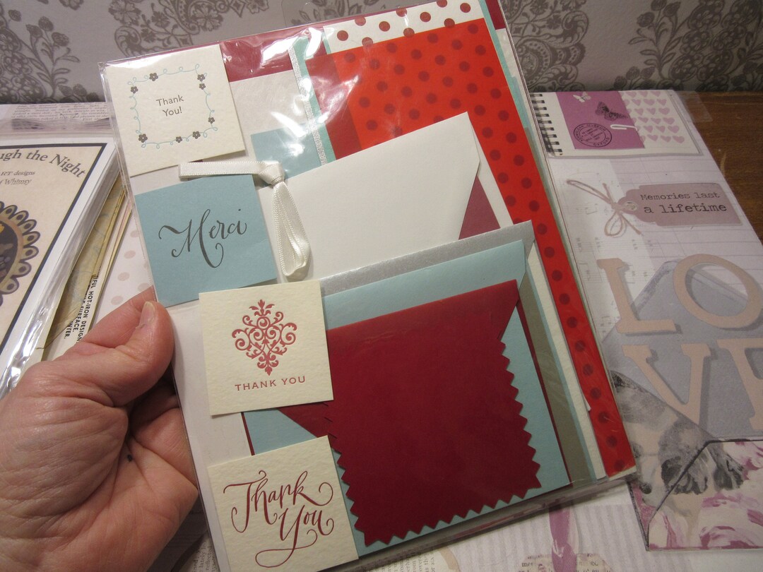 Merci Beaucoup and Thank You Card Kit - Unused - Everything You Need to ...