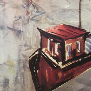 Mid-century Unframed Art, Claude Ducollet Lithograph, "paris -notre ...