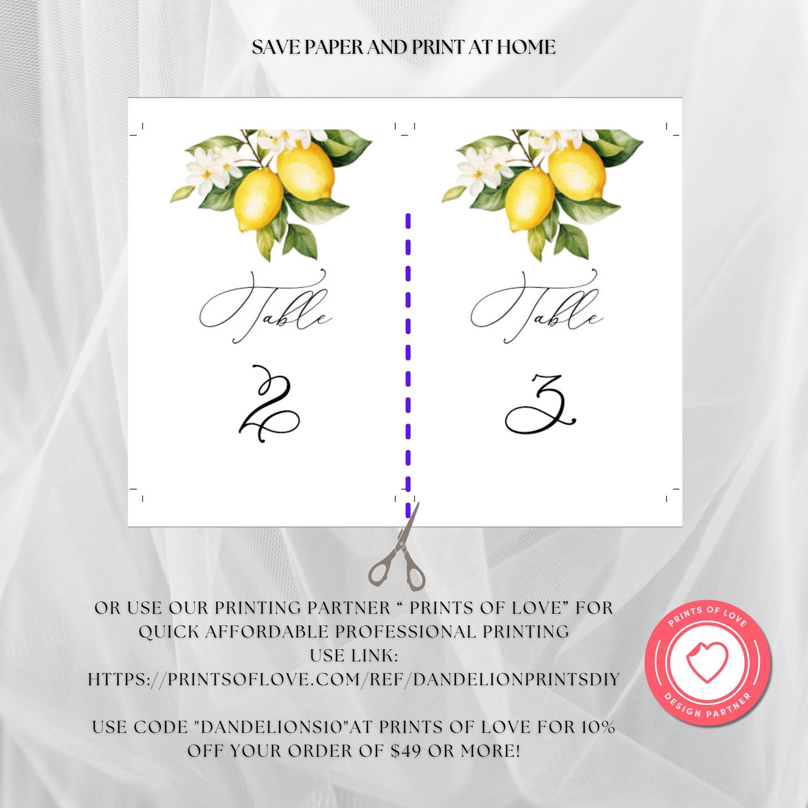 Lemon Theme Wedding Table Numbers Template, Editable Italian ...