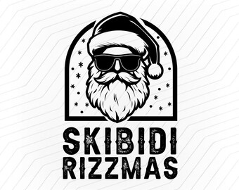 Rizz the Season Svg, Skibidi Rizzmas Svg, Merry Rizzmas Png, Santa ...