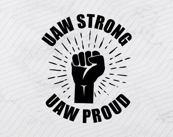 UAW Strike USA Flag SVG Labor Union Protest Digital - Etsy