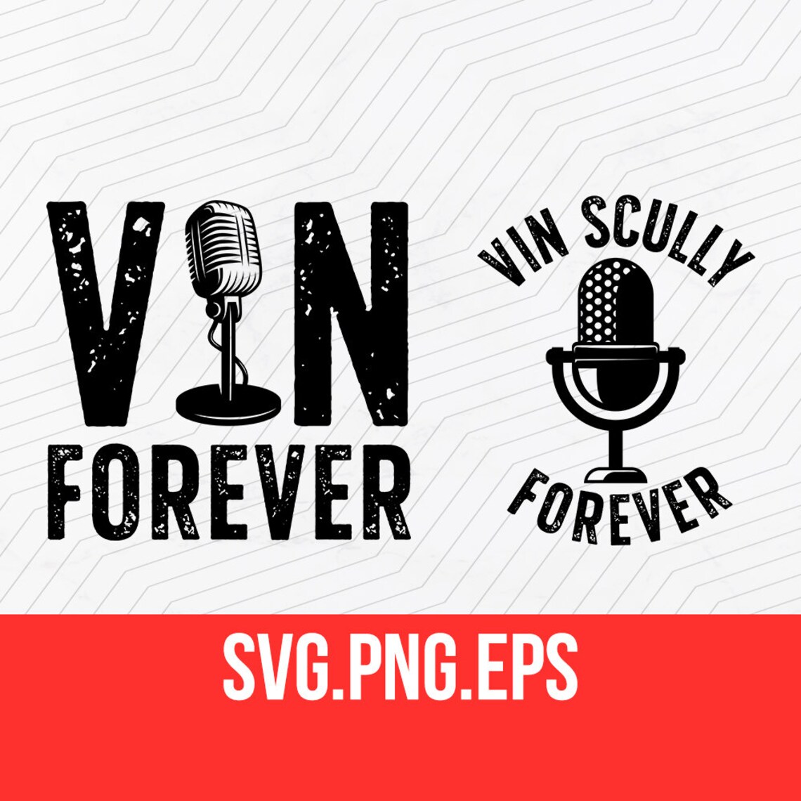 Vin Scully Mic SVG, PNG, and EPS - Etsy
