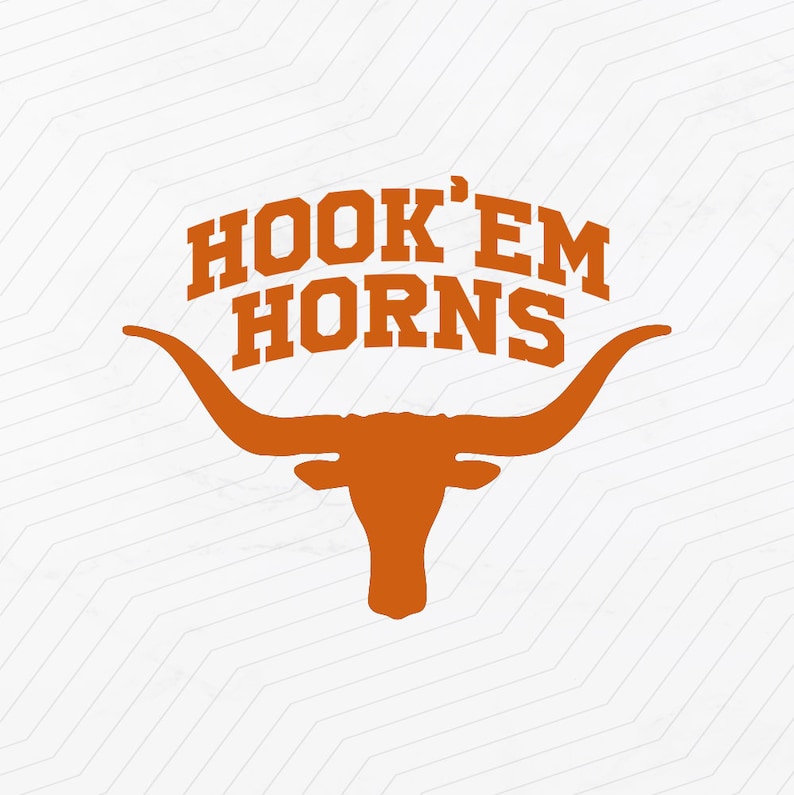 Texas Hook'em Horns Svg, Texas Longhorn Head, Texas Football, Cricut, Texas Hook Em Horns Svg ...