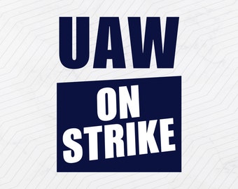 UAW Strike USA Flag SVG Labor Union Protest Digital - Etsy