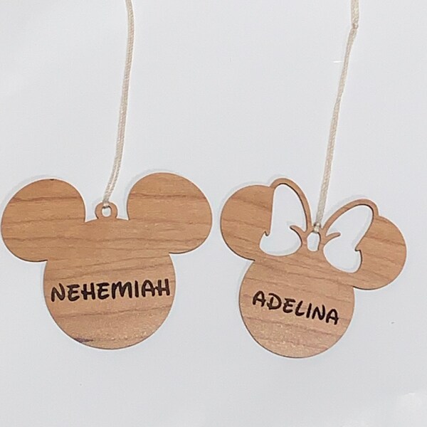 Mickey Name Tag - Etsy