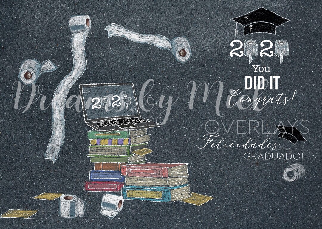 Overlay 2020 Graduation Sidewalk Chalk Art - Etsy
