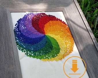 Color Wheel Embroidery - Etsy