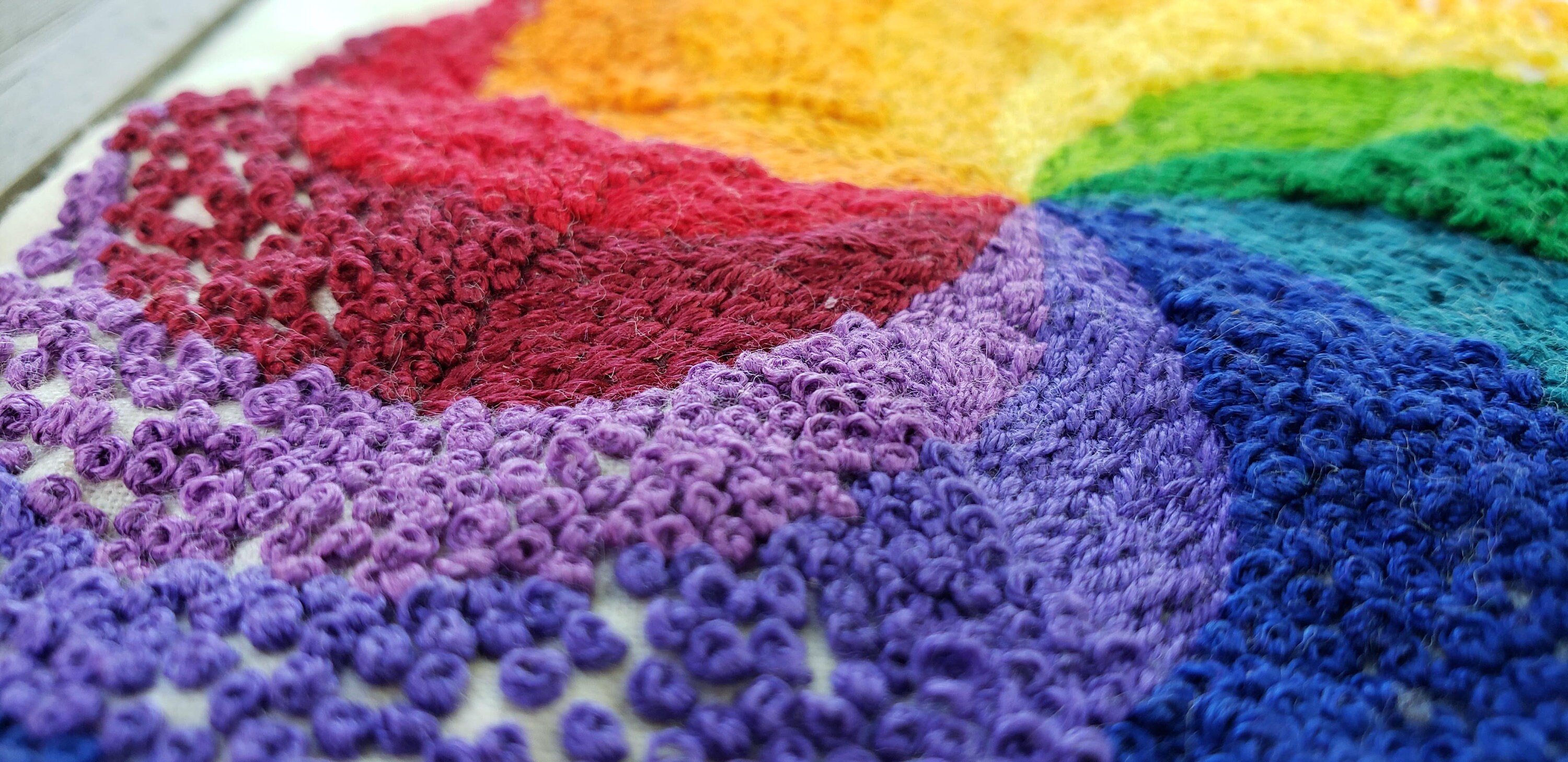 Color Wheel Pinwheel, Digital Pattern, Modern Embroidery, Stitching ...