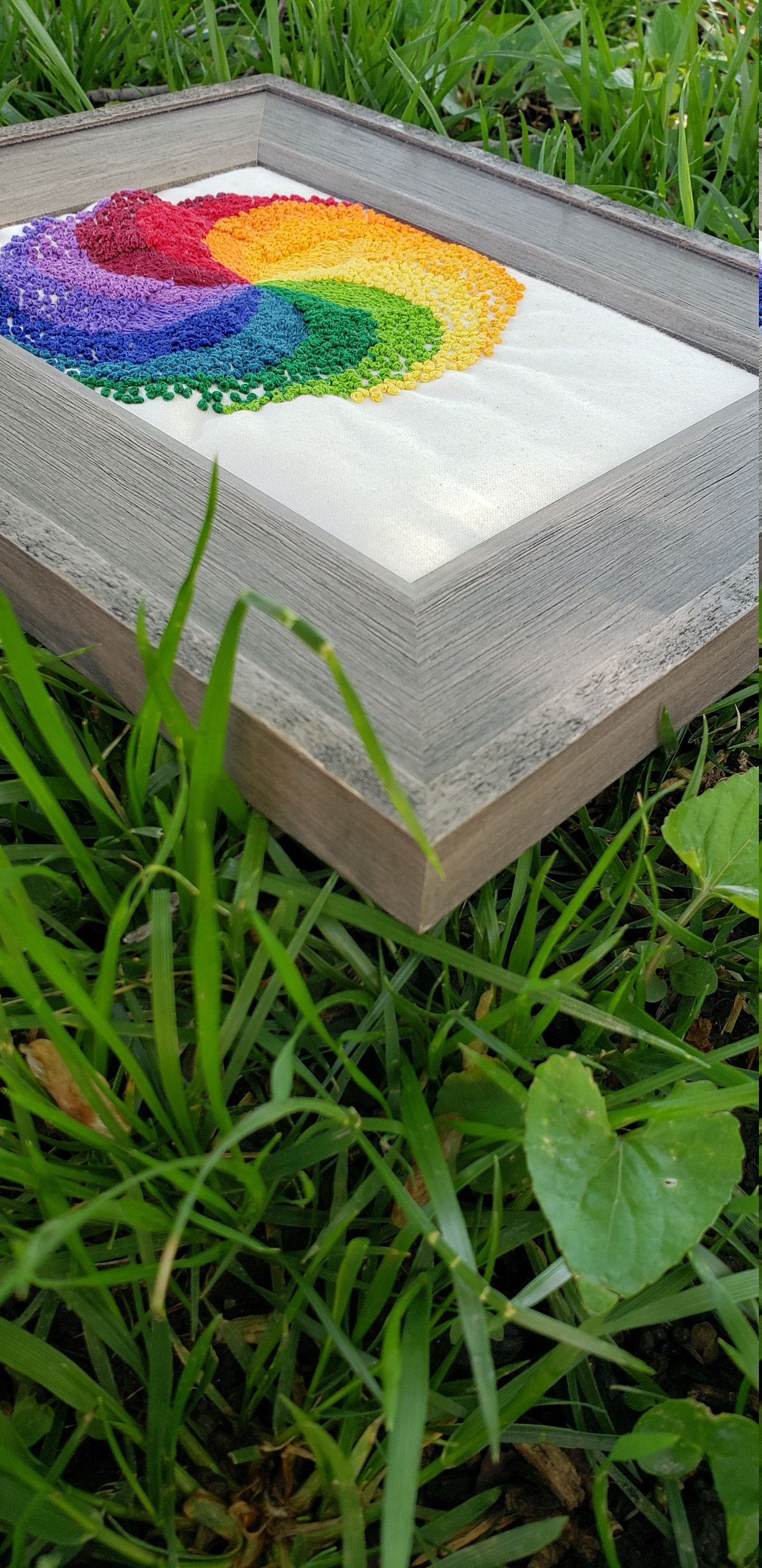 Color Wheel Pinwheel, Digital Pattern, Modern Embroidery, Stitching ...