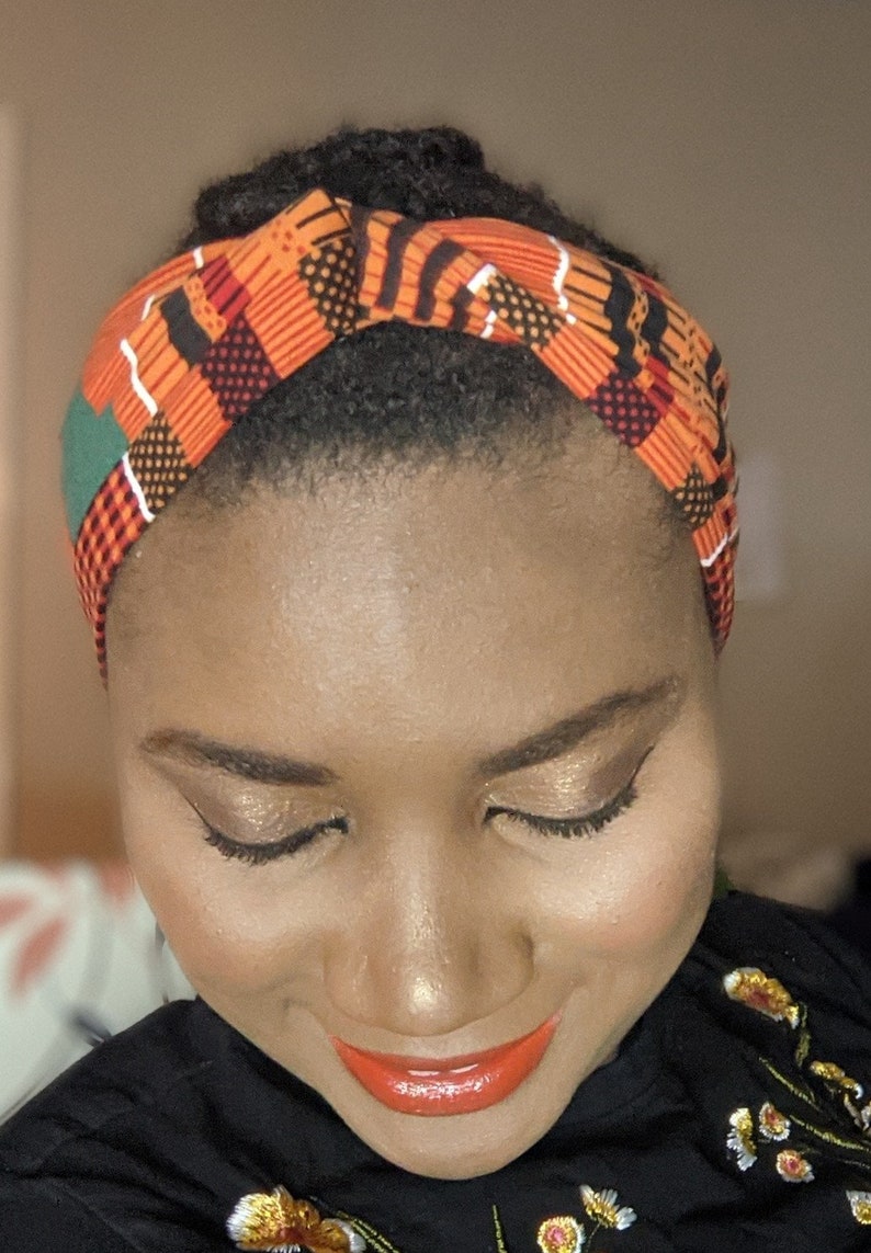 Kente Print Headband, African Print Headband, Scrounge - Etsy