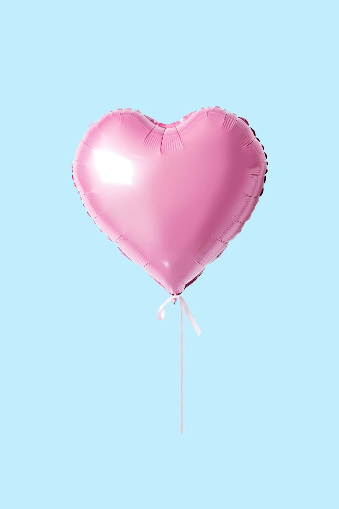 18" Metallic Pink Heart Balloon: Valentine's Day Decor (uninflated) - Etsy