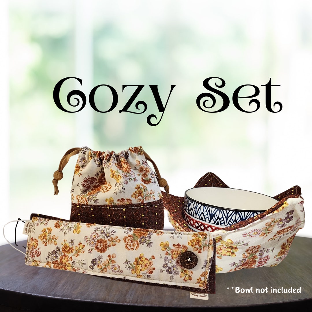 Cozy Set. Cozy Bowl and Two Size of Mug Cozy. Perfect Cozy Gift ...